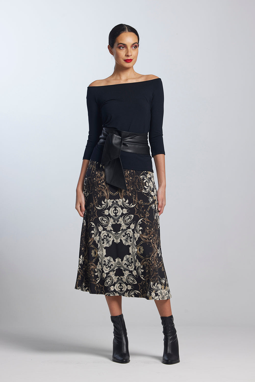 Paula Ryan Venezia Flute Skirt 8779 – Bacio Collection