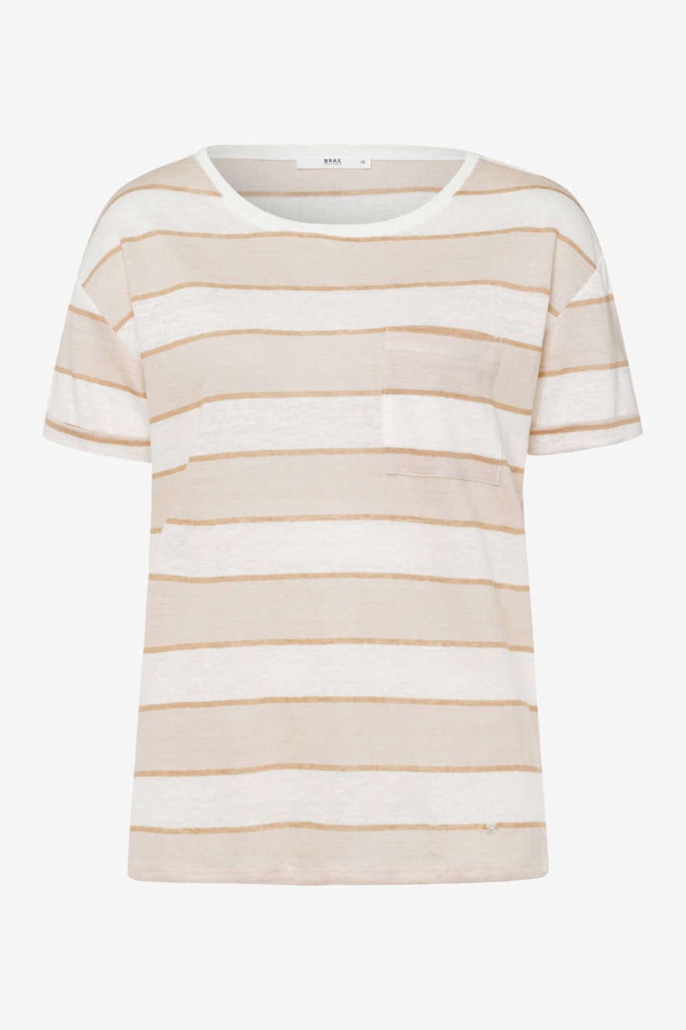 Brax Camille Linen Pocket Tee – Bacio Collection