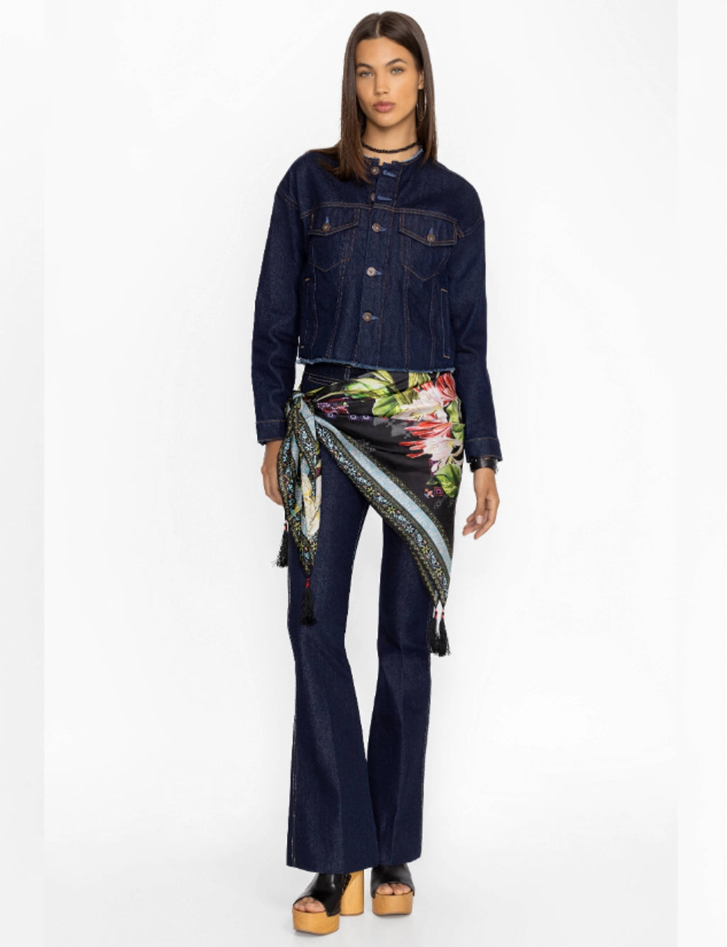 Johnny Was Silk Scarf - Iris Whisper C90224-8 - Pre-Order Mid October ...